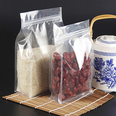 Transparent Block Bottom Standing Pouch | Stock Pouch | Pack Smart Resource
